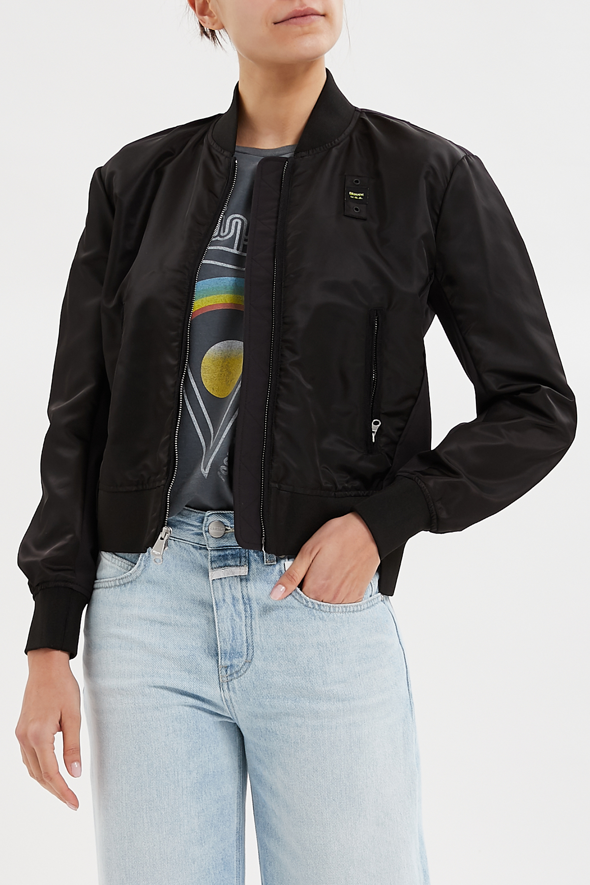 Satin Bomber | BLAUER.USA | myCLASSICO.com
