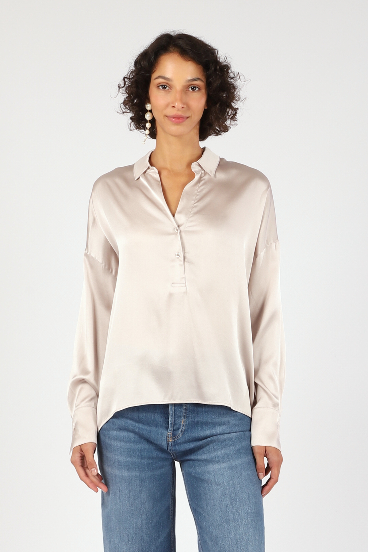 Bluse aus Seiden-Stretch | BLOOM | myCLASSICO.com