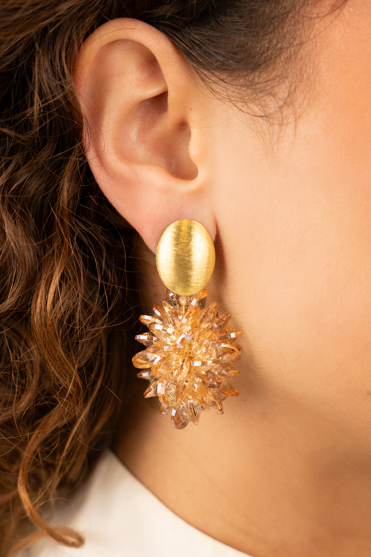 Ohrring Thick Oval Crystal | LOTT GIOIELLI | myCLASSICO.com